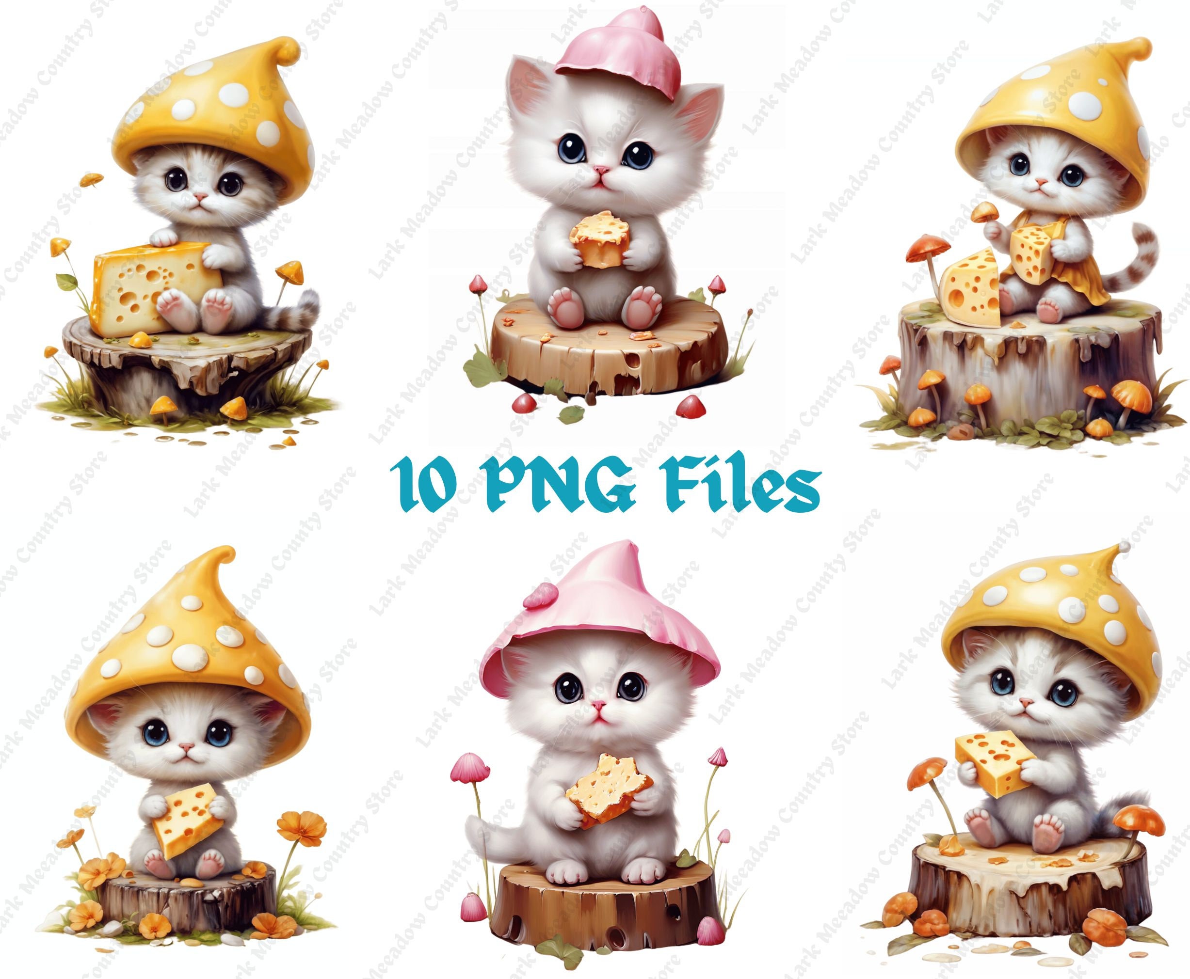 Kawaii Cat Clipart, Kawaii Kitten Clipart, Cute Kitten Clipart, Kawaii ...