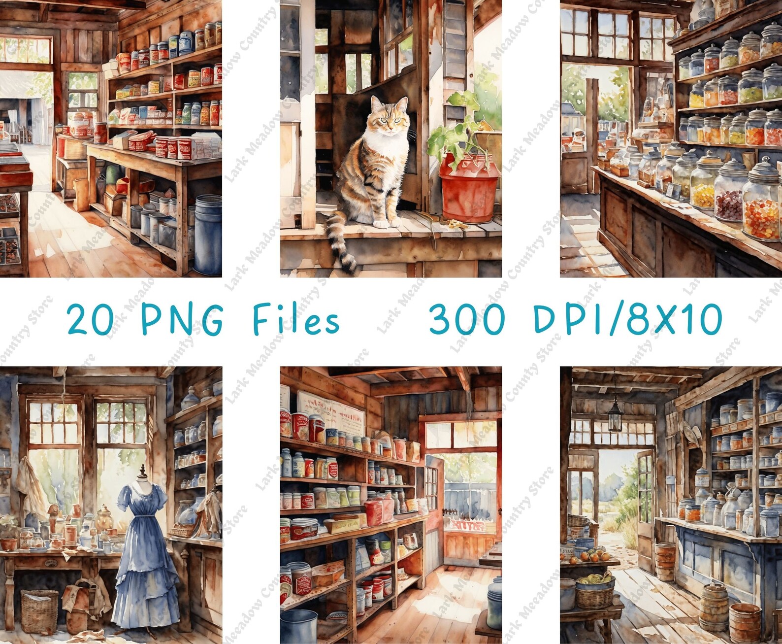 Watercolor Old Country Store, Inside Old Country Store, Country Store ...