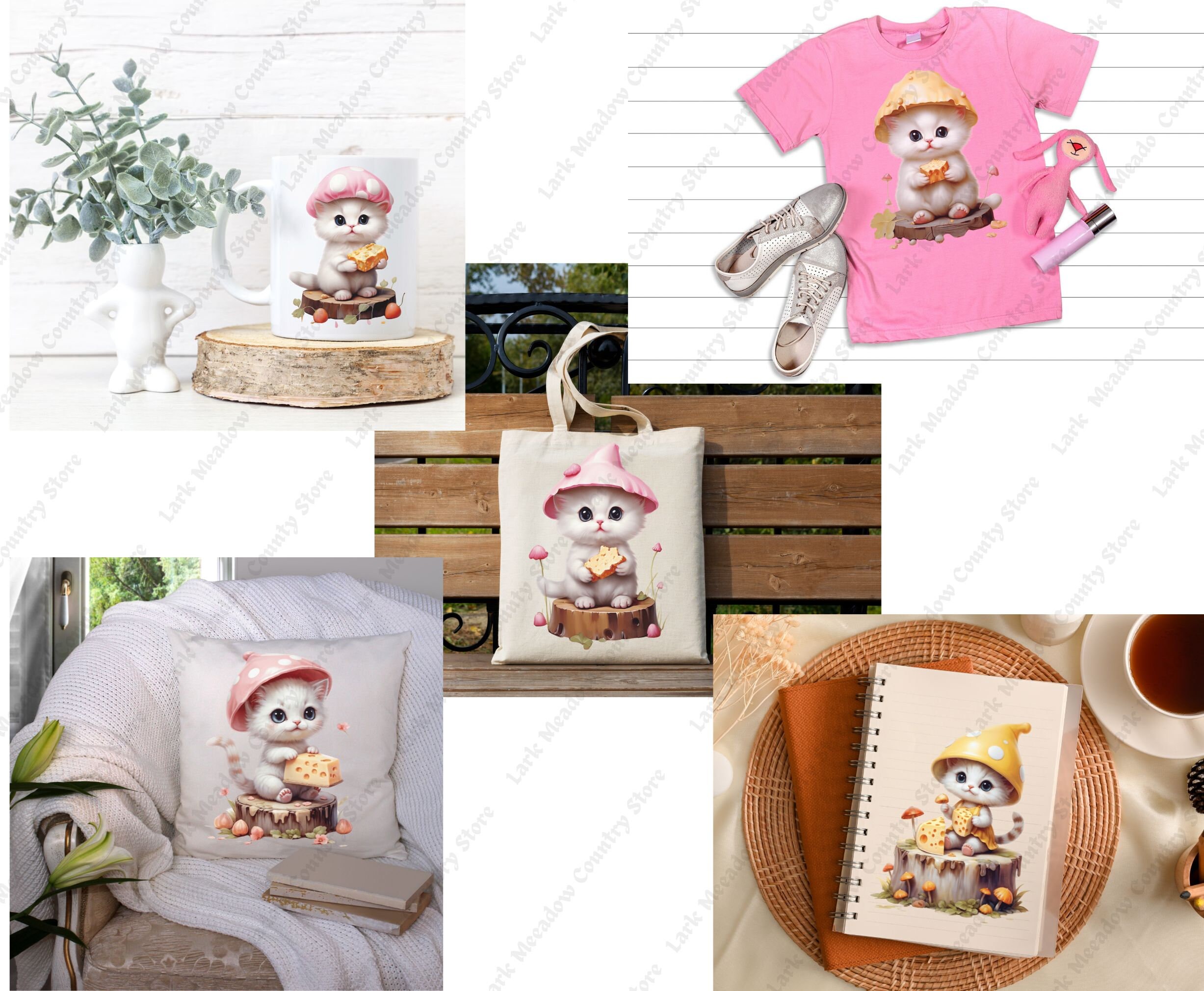 Kawaii Cat Clipart, Kawaii Kitten Clipart, Cute Kitten Clipart, Kawaii ...