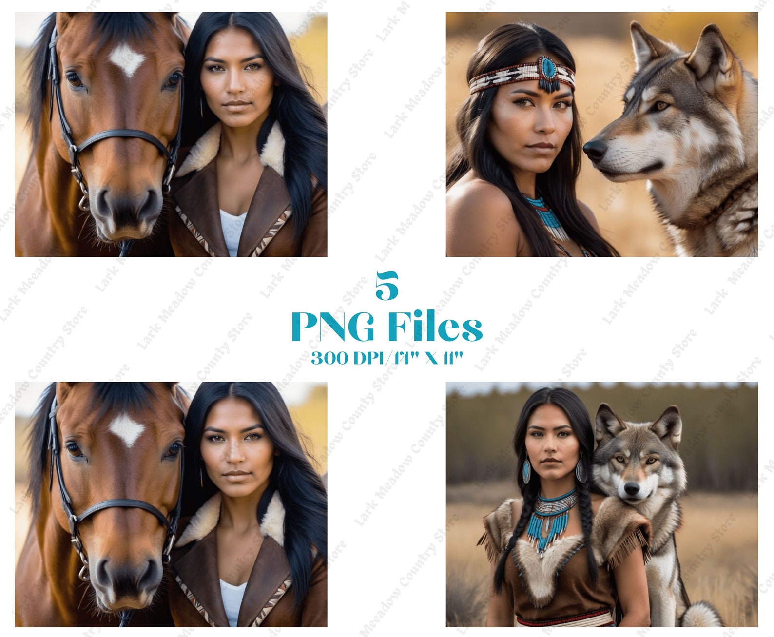 Native American Indian Woman and Wolf, Native American Indian Woman and ...