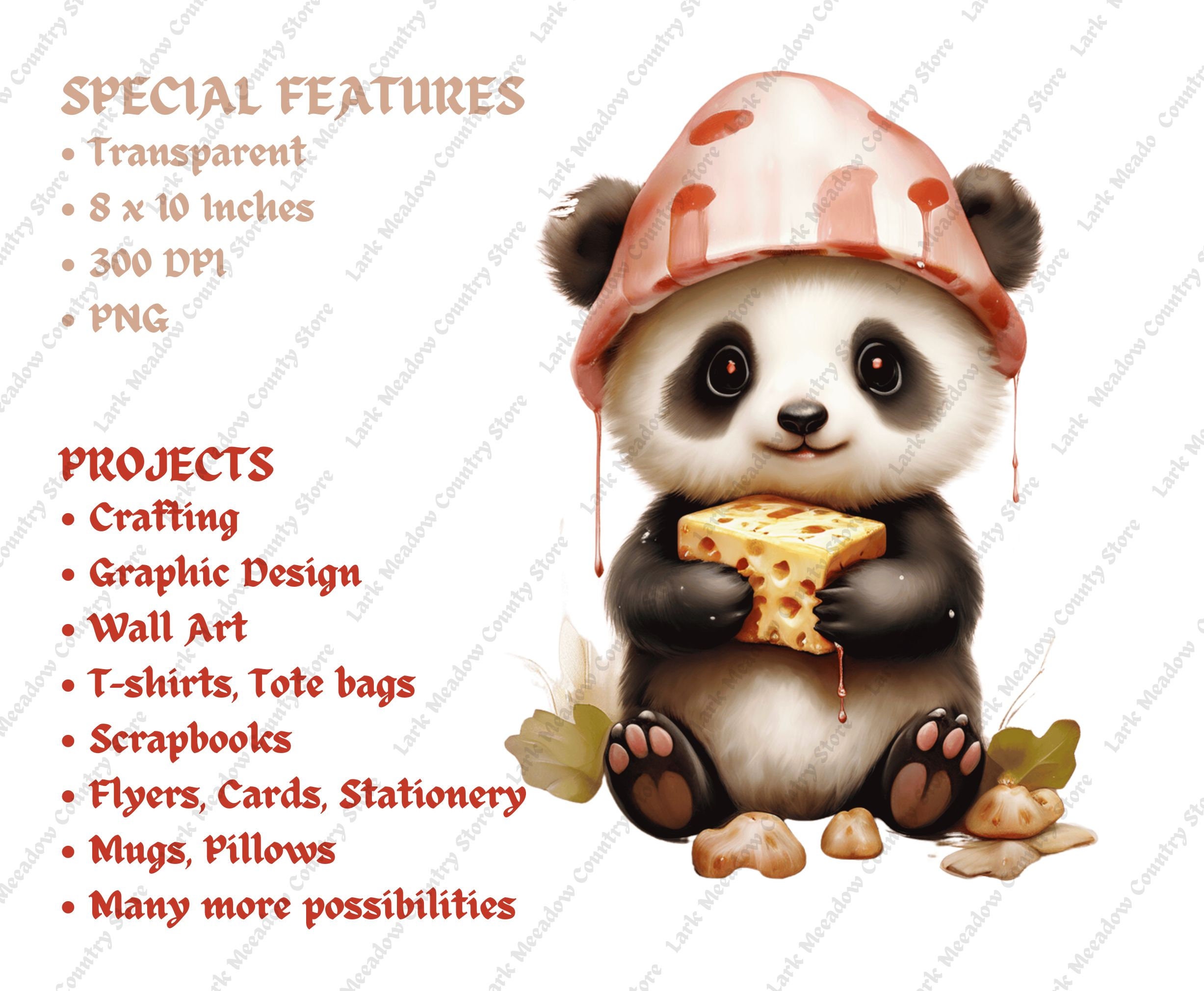 Panda Bear Clipart, Kawaii-chibi Panda Bear Clipart, Cute Panda Bears ...