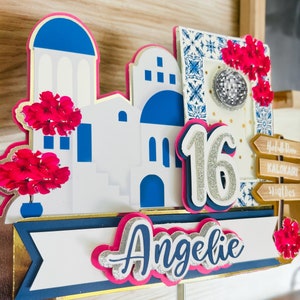 Mediterranean Style Cake Topper and Birthday Banner/greek Party ...