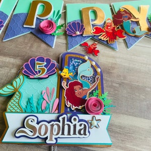 Little Mermaid Cake Topper - Etsy