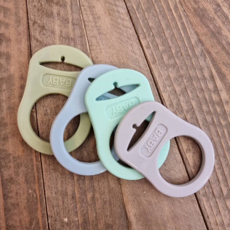 4 Silicon MAM Pacifier Adapters Pastel Colors Pacifier Clip - Etsy