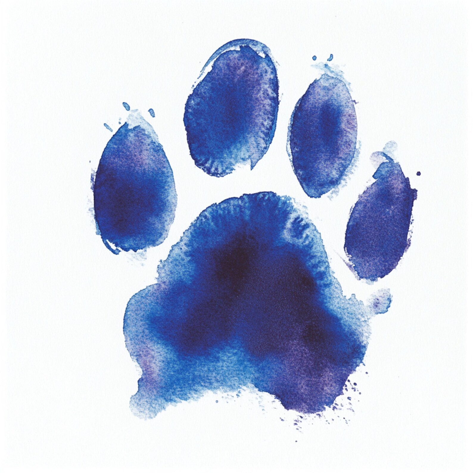 10 Printable Dogs Paws Print, Paws Print Clipart, Watercolor Dog Paw ...