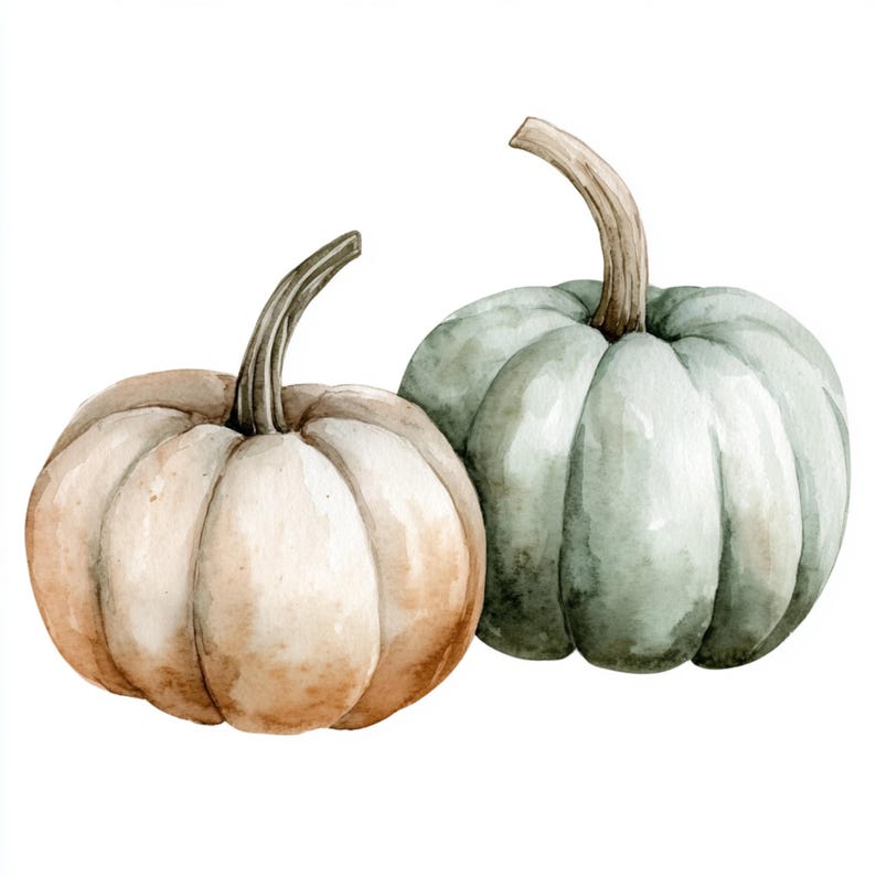 10 Printable Pumpkin, Boho Pumpkin Clipart, Autumn Art, Pumpkin PNG ...