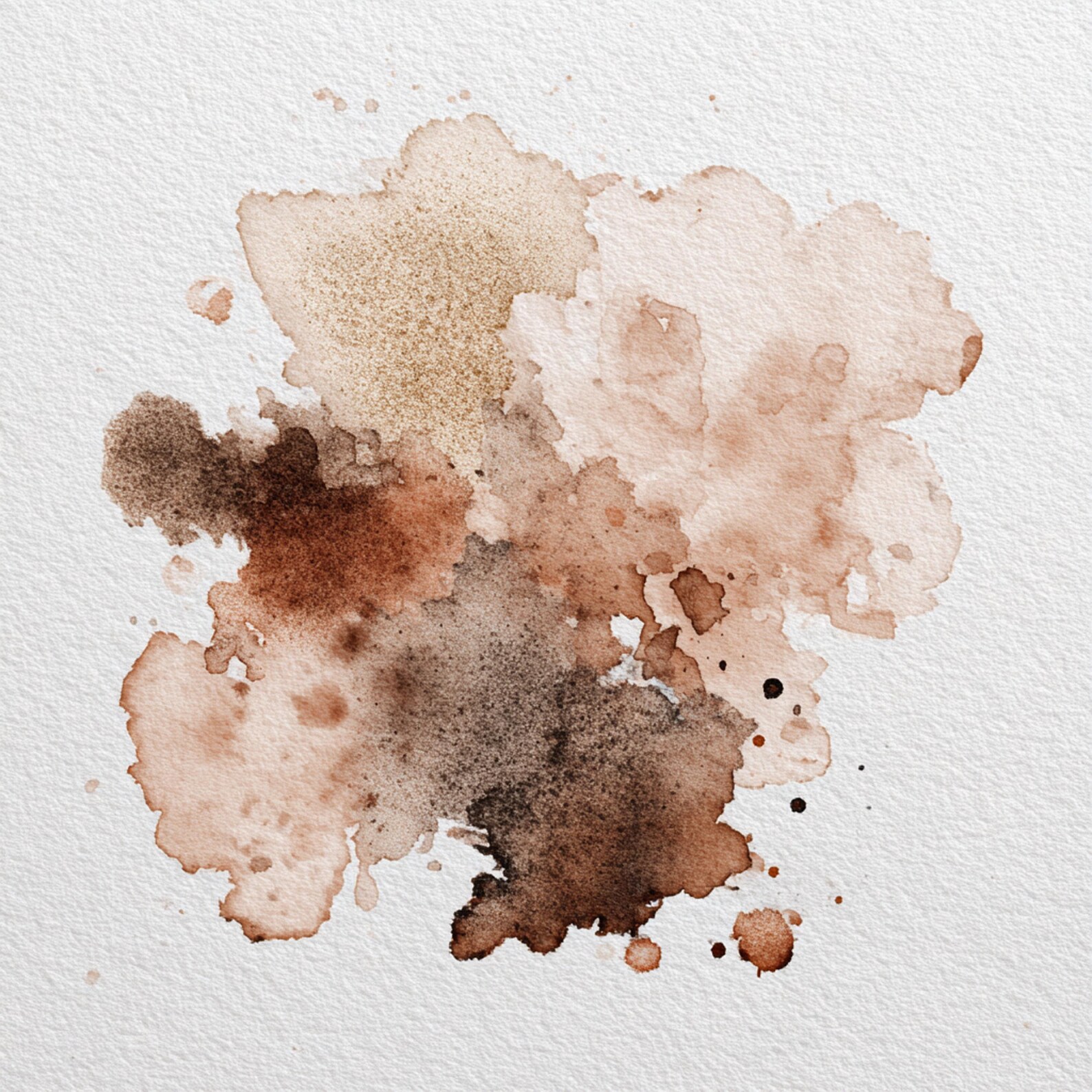 10 Printable Watercolor Abstract Splatter, Watercolor Beige Splatter ...