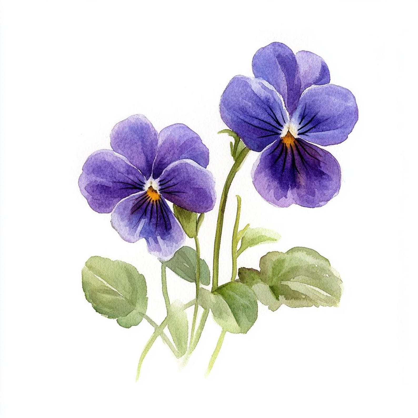 10 Printable Violet, Purple Flower, Spring Flowers, Violet PNG ...