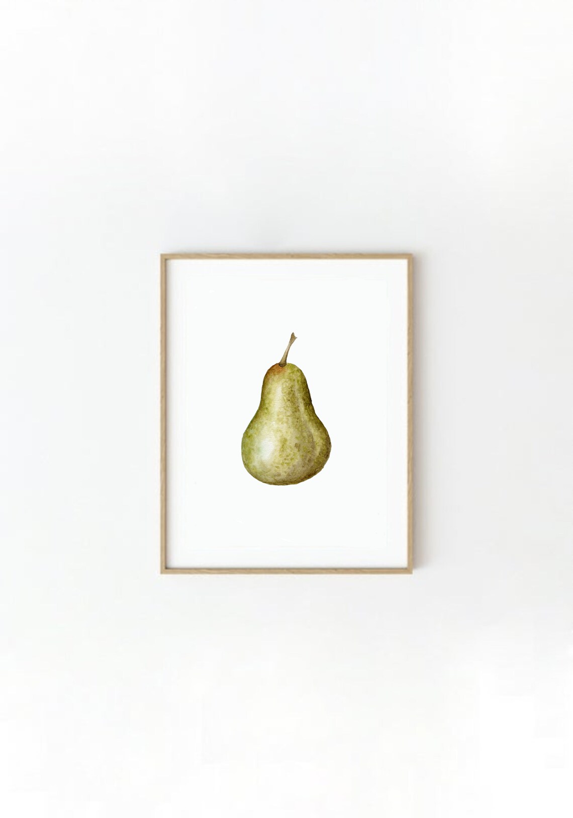 Printable Art Watercolor Pear Painting, Yellow Perry DIY Print ...