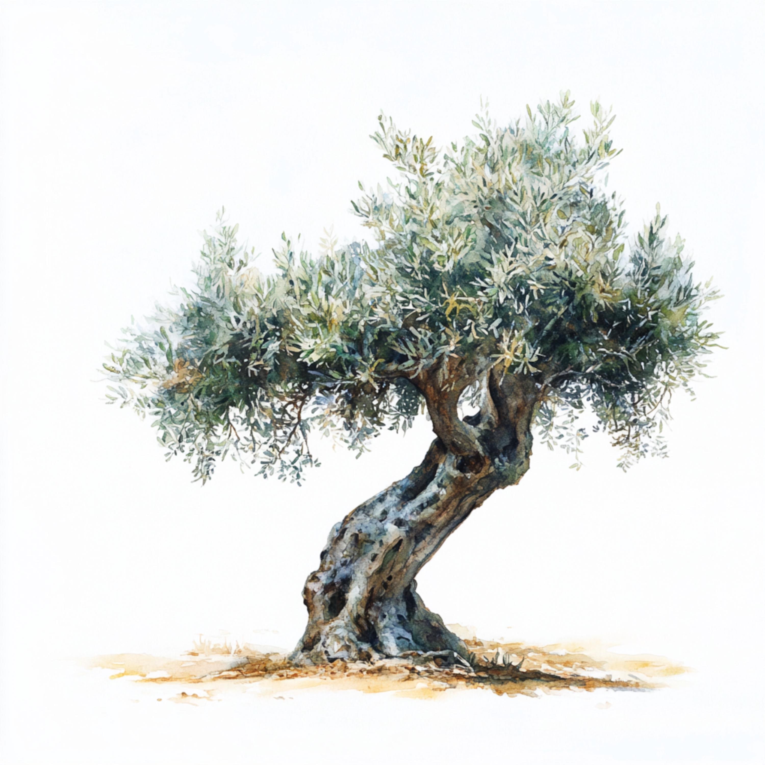 10 Printable Olive Tree, Olive Tree Print, Watercolor Olive Tree, Olive ...
