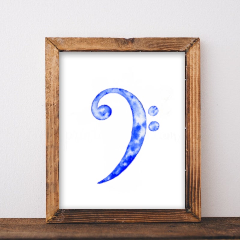 Bass Clef Art - Etsy