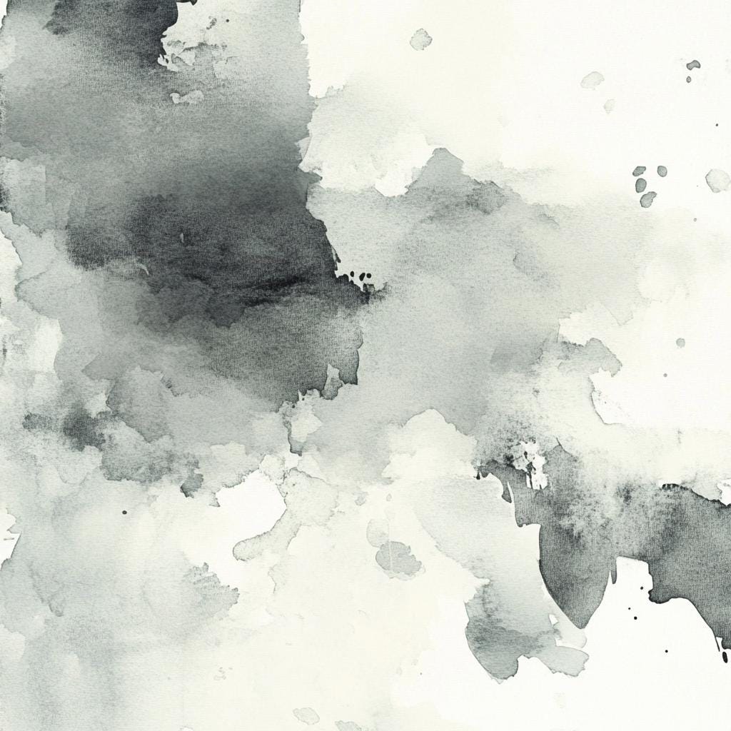 10 Printable Watercolor Abstract Landscape, Watercolor Gray Landscape ...