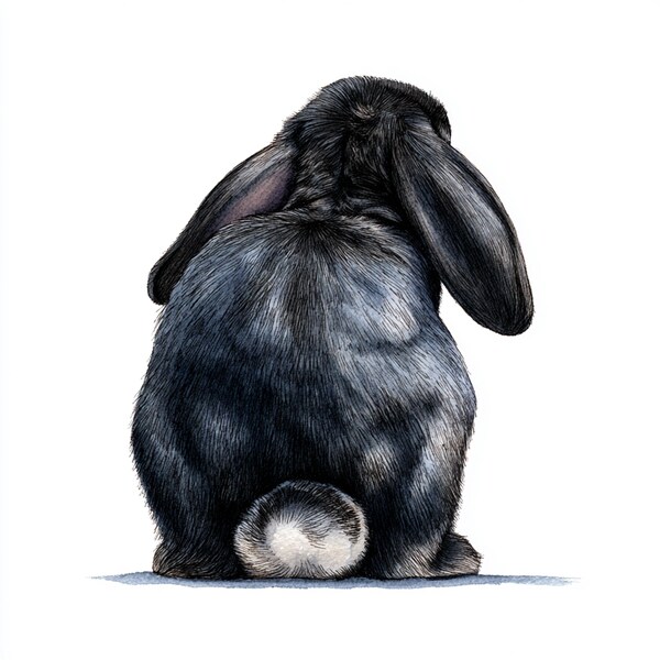 Lop Drawing Rabbit - Etsy UK
