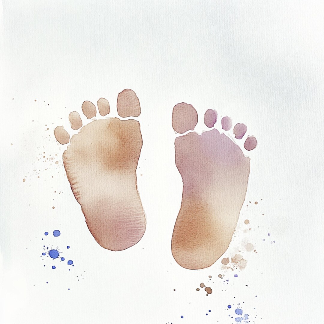 10 Printable Baby Step, Step Prints Clipart, Newborn Step Print, Cute ...