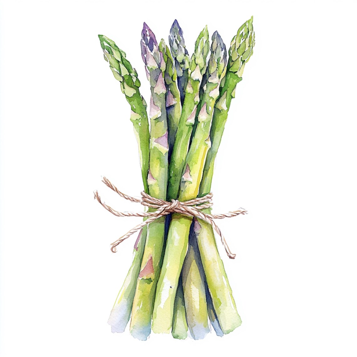 10 Printable Asparagus, Vegetables Art, Asparagus Print, High Quality ...