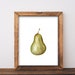 Printable Art Watercolor Pear Painting, Yellow Perry DIY Print ...