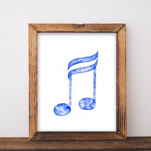 Printable Musical Sign, Watercolor Treble Clef, Bass Clef, Musical ...