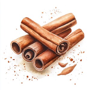 10 Printable Cinnamon, Cinnamon Sticks Art, Cinnamon Print, High ...