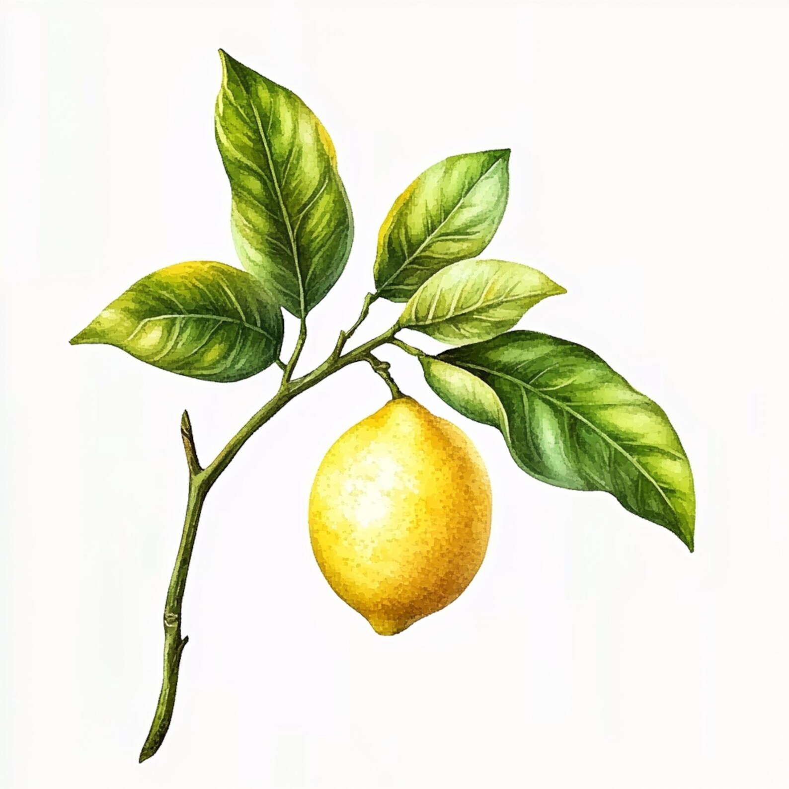 10 Printable Lemons, Fruit Art, Lemon Branch Print, High Quality PNG ...