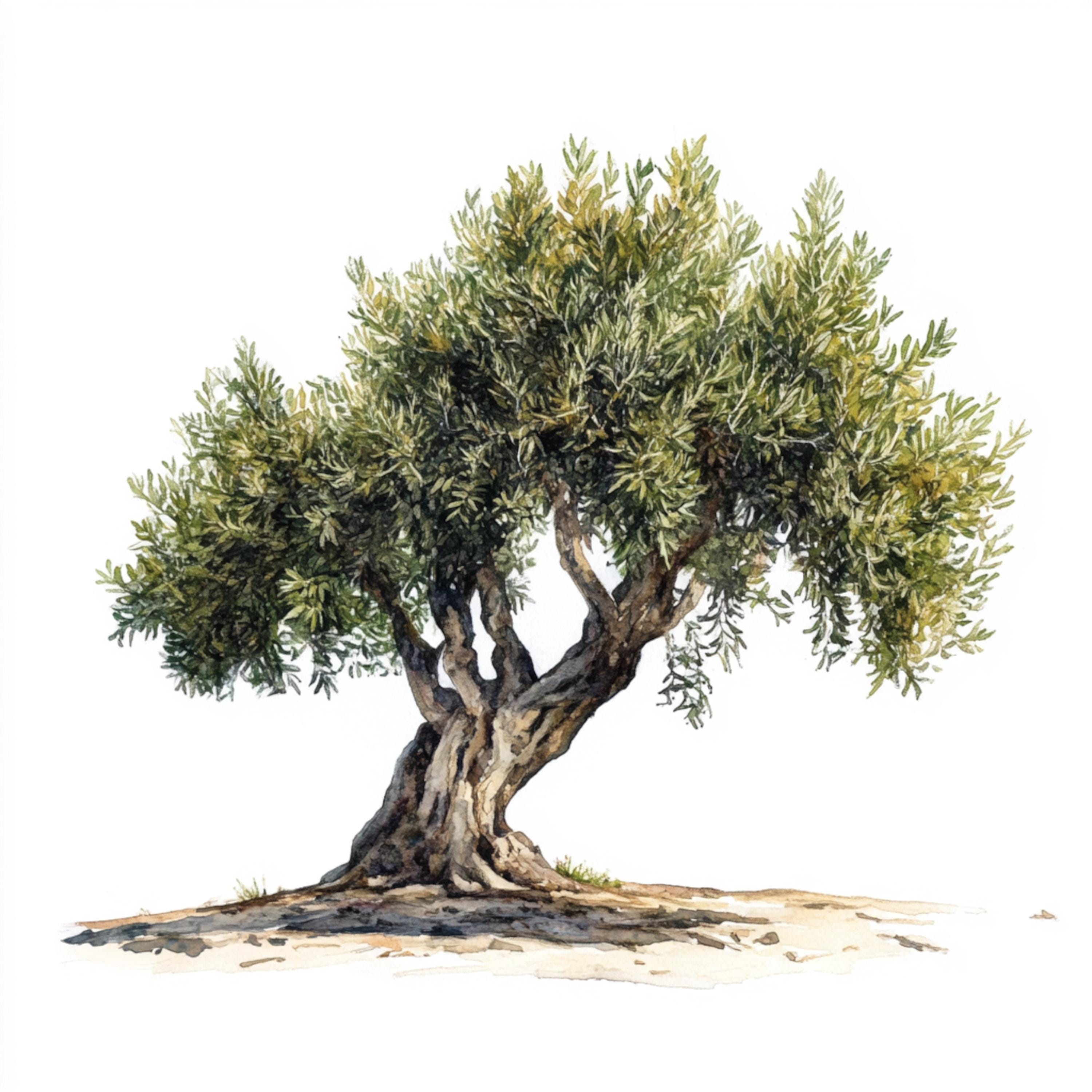 10 Printable Olive Tree, Olive Tree Print, Watercolor Olive Tree, Olive ...