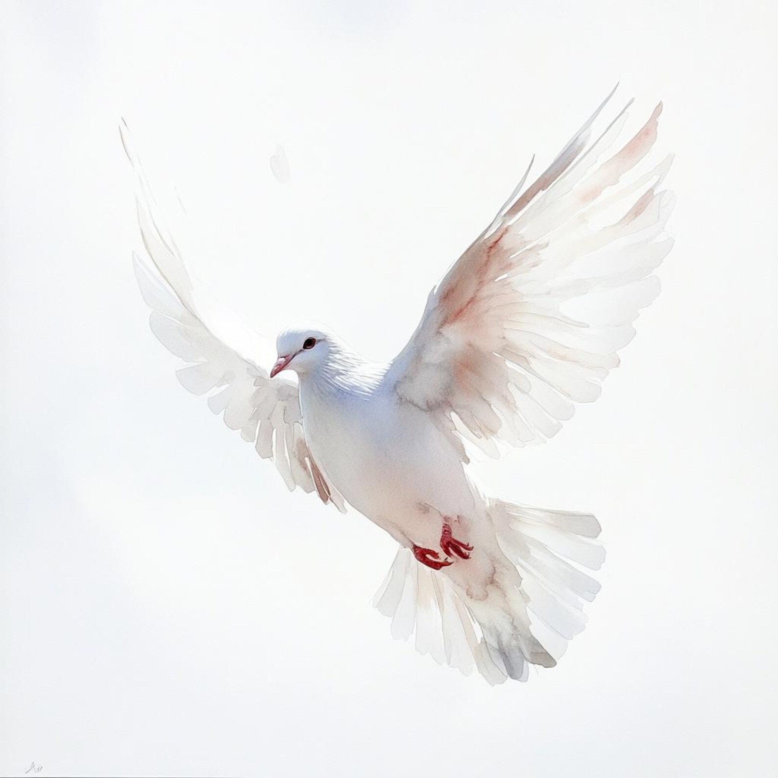 10 Printable Dove Art, Dove Watercolor Clipart, High Quality PNG JPG ...