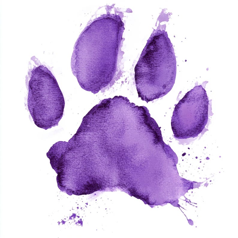 10 Printable Dogs Paws Print, Paws Print Clipart, Watercolor Dog Paw ...