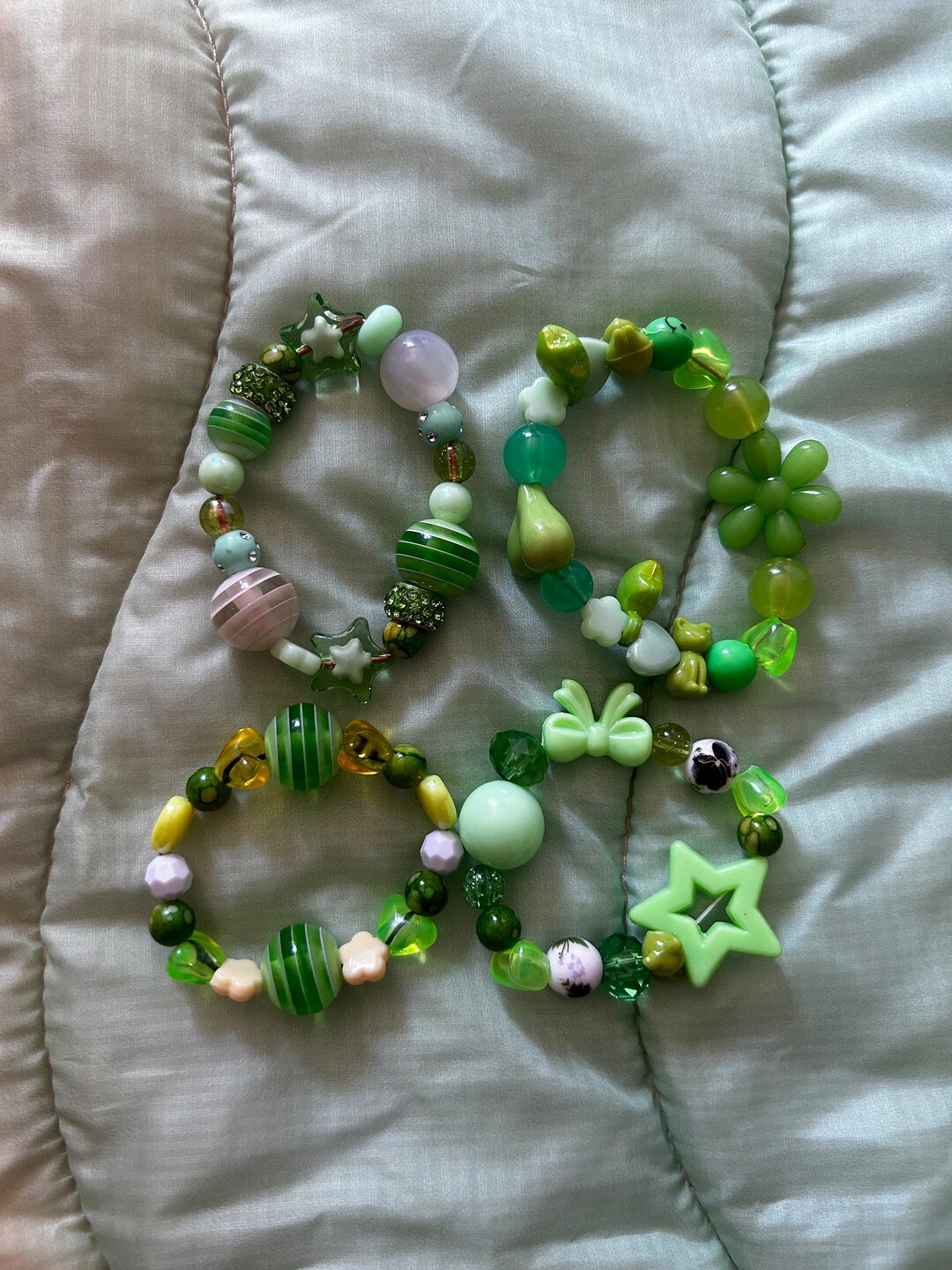 Green Decora Kandi Bracelet Bundle - Etsy