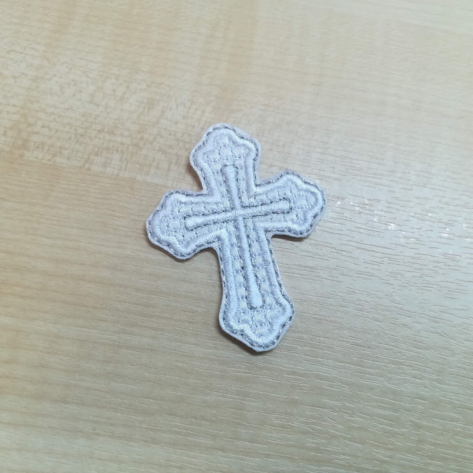 1 X Religious Holy Fancy Satin Cross Metallic Trim Sew | Etsy