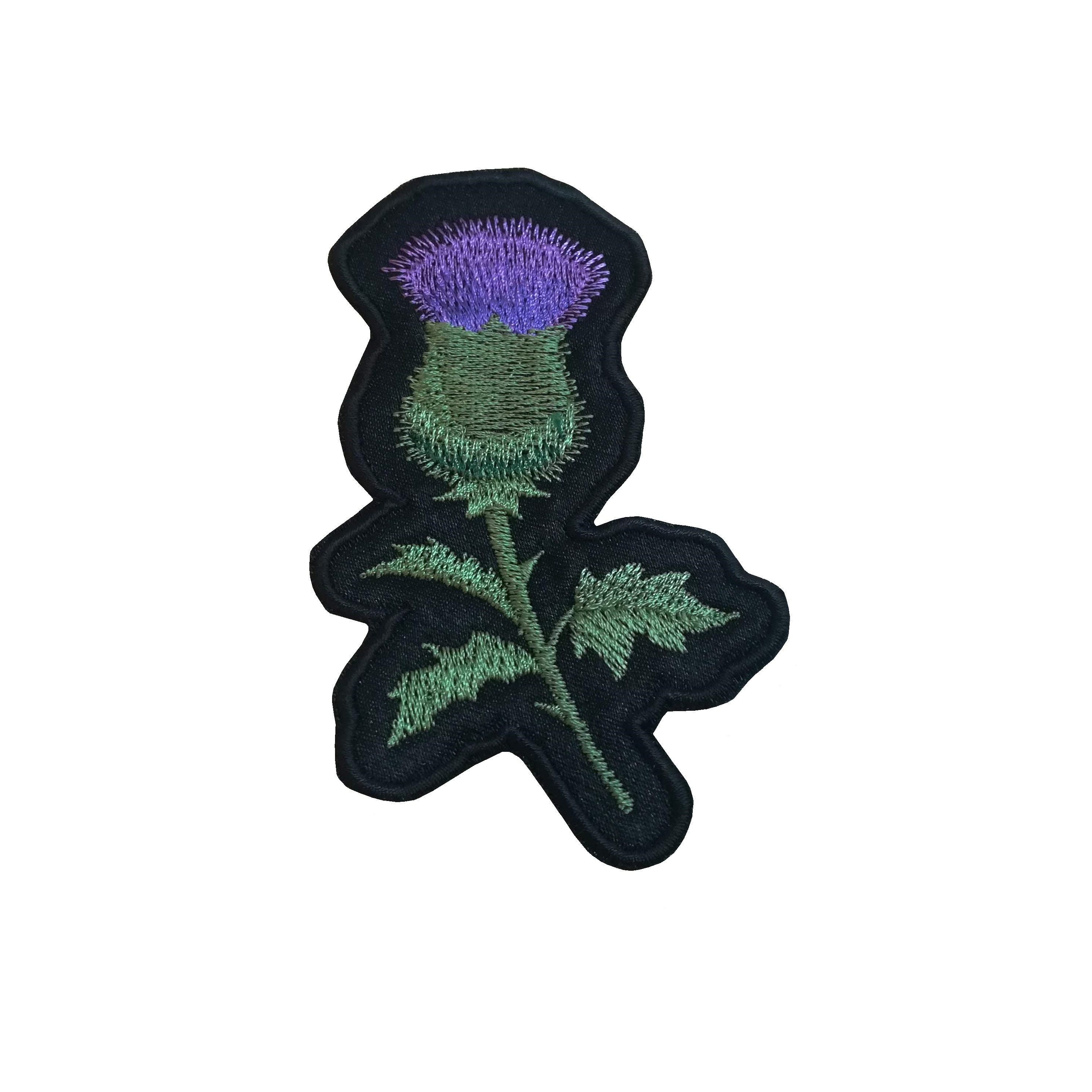 1 X Scottish Single Thistle Style A Patch Motif Sewing - Etsy UK