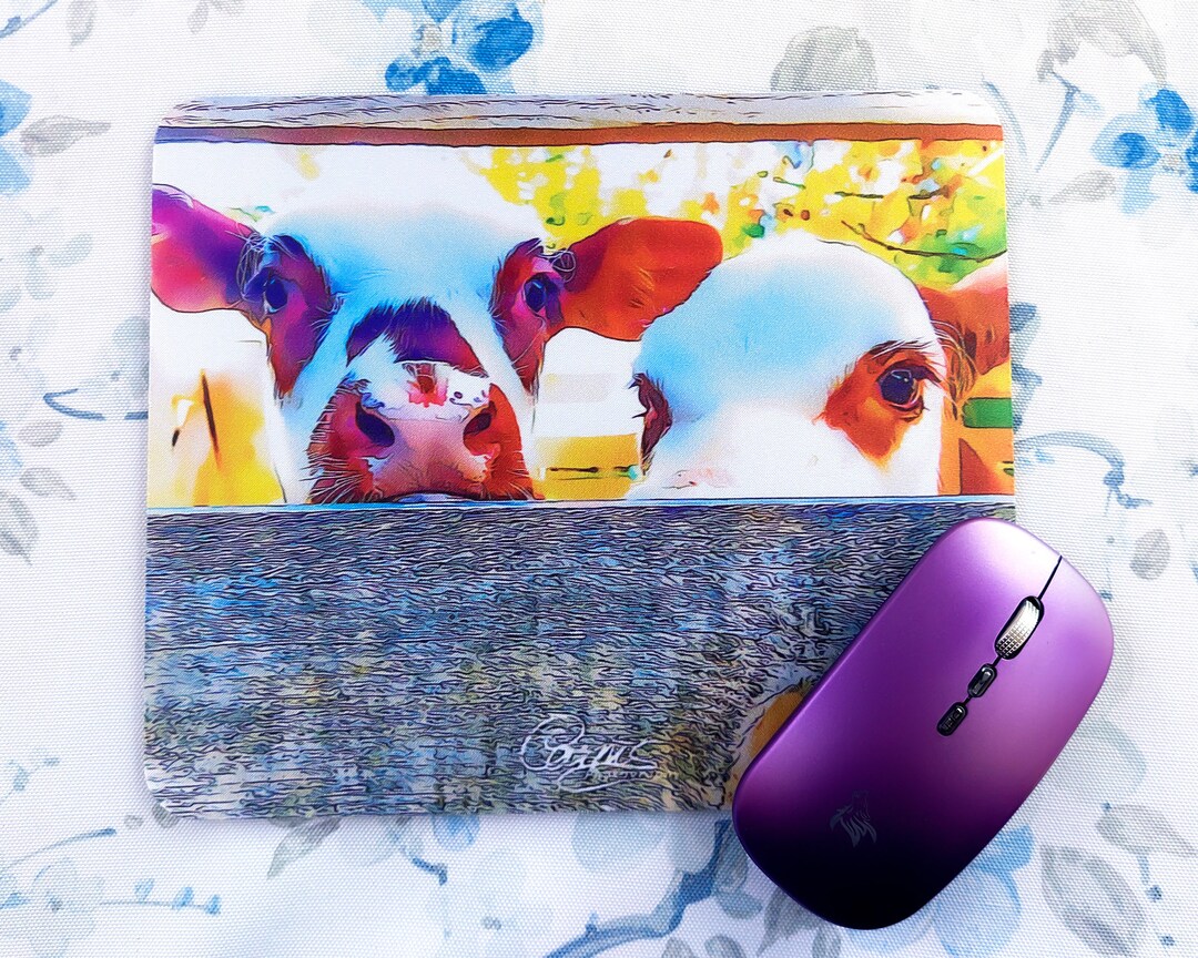 Curious Cows - Mouse Pad - Etsy