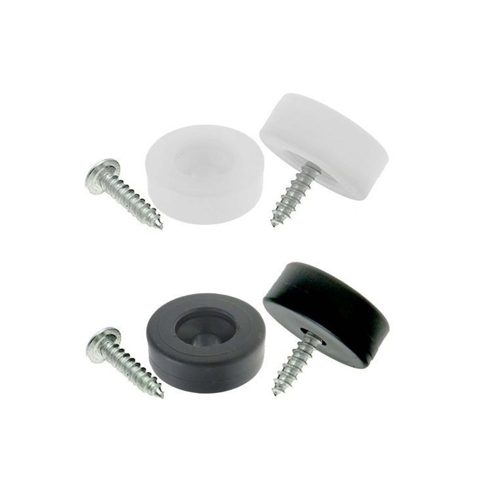 Screw on Black or White Plastic Furniture Chair Glides Floor | Etsy