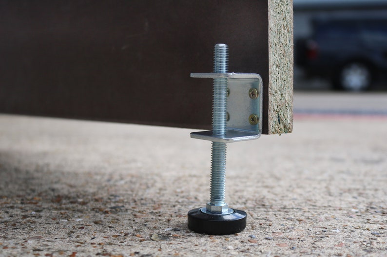 Heavy Duty Adjustable Brackets With Leveling Feet Pack of 4 | Etsy