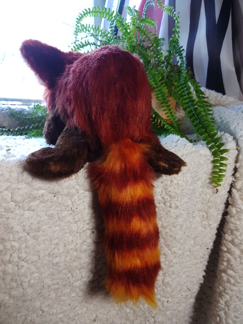 OOAK Red Panda Plushie Art Toy. Small Handmade Animal Plush - Etsy