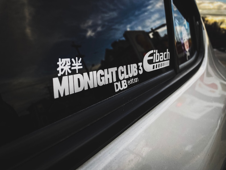 Midnight Club 3 DUB Edition JDM Decal Sticker - Etsy