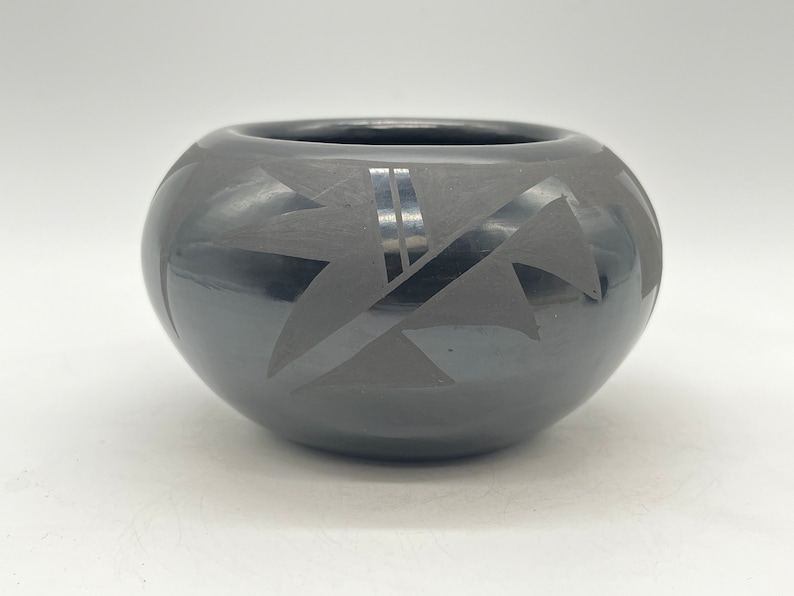 Native American Santa Clara Pottery Bowl Francis Salazar - Etsy