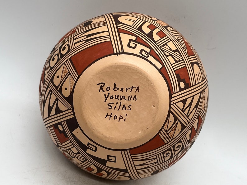 Native American Hopi Pottery Vase Roberta Youvalla Silas - Etsy