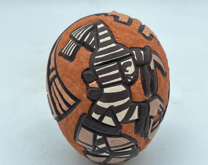 Native American Hopi Pottery Egg Shape Carla Nampeyo - Etsy