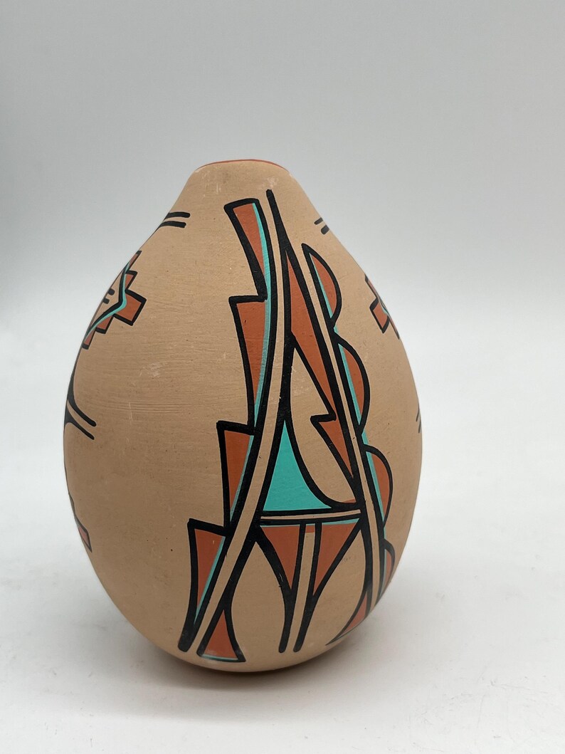 Native American Jemez Pottery Vase Laurence and Ruby Toya - Etsy
