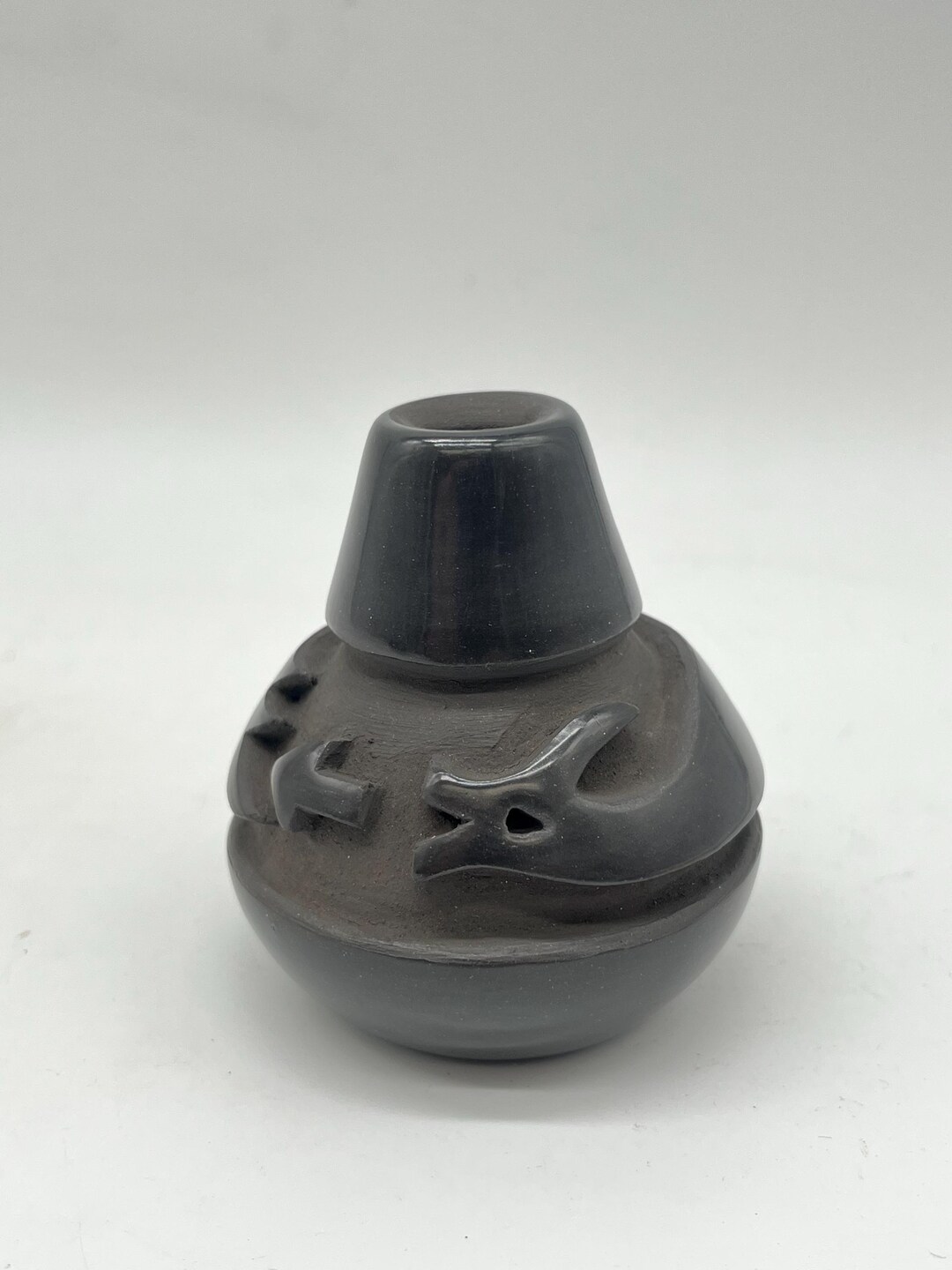 Native American Santa Clara Pottery Vase Anthony Baca - Etsy