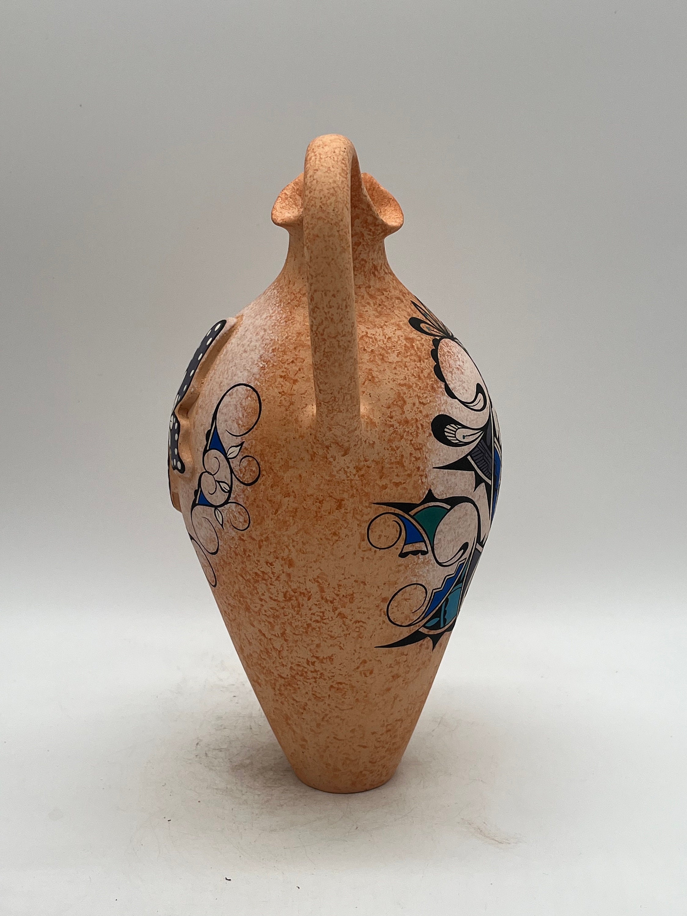 Native American Zuni Pottery Pitcher Tony Lorenzo - Etsy