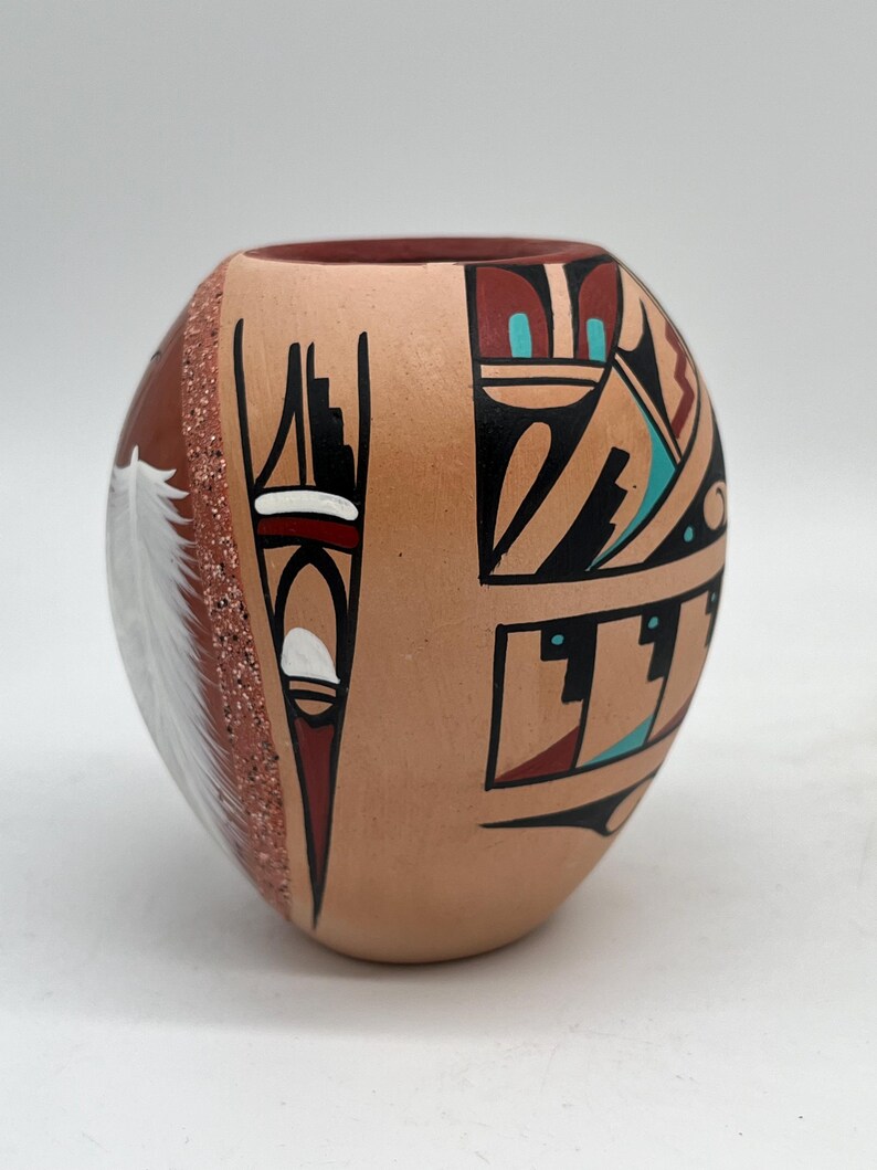 Native American Jemez Pottery Vase Matilda Chinana - Etsy