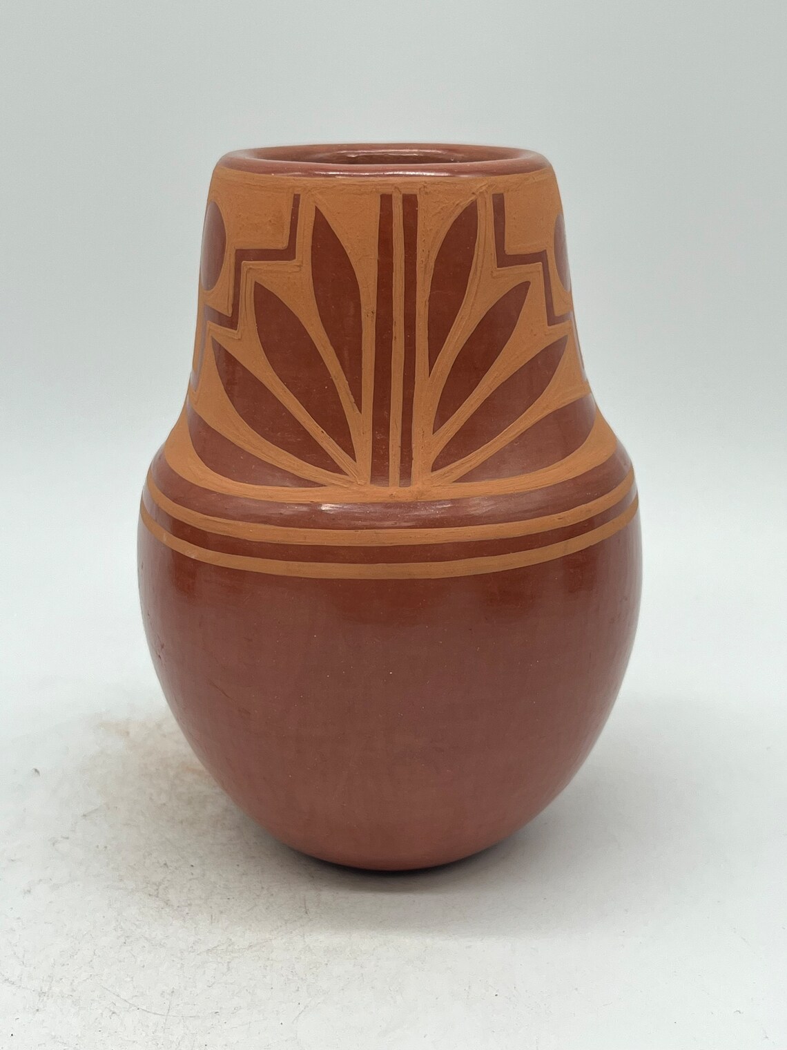 Native American Santa Clara Pottery Bowl Jerry M. Sisneros - Etsy