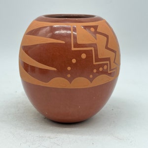 Native American Santa Clara Pottery Bowl Jerry M. Sisneros - Etsy