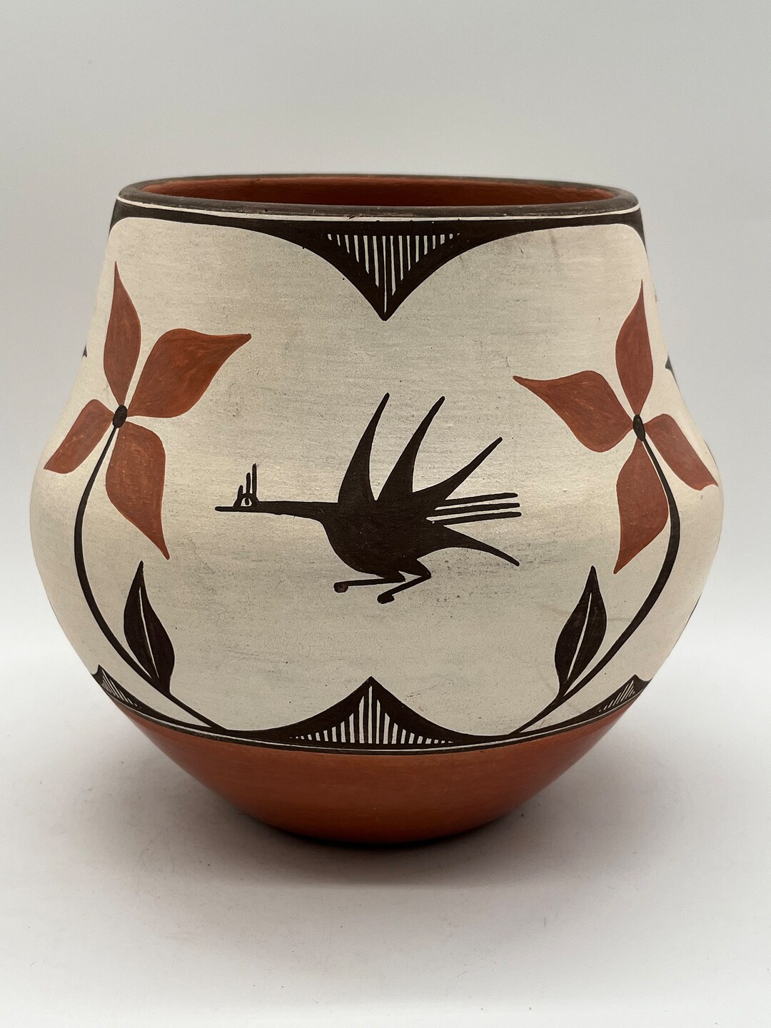 Vintage Native American Zia Pottery Bowl No Signature - Etsy
