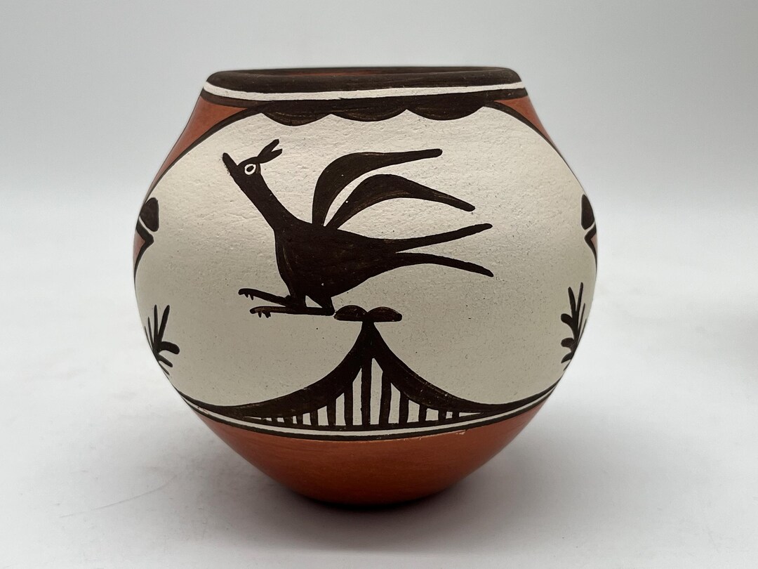 Vintage Native American Zia Pottery Vase Helen Gachupin - Etsy
