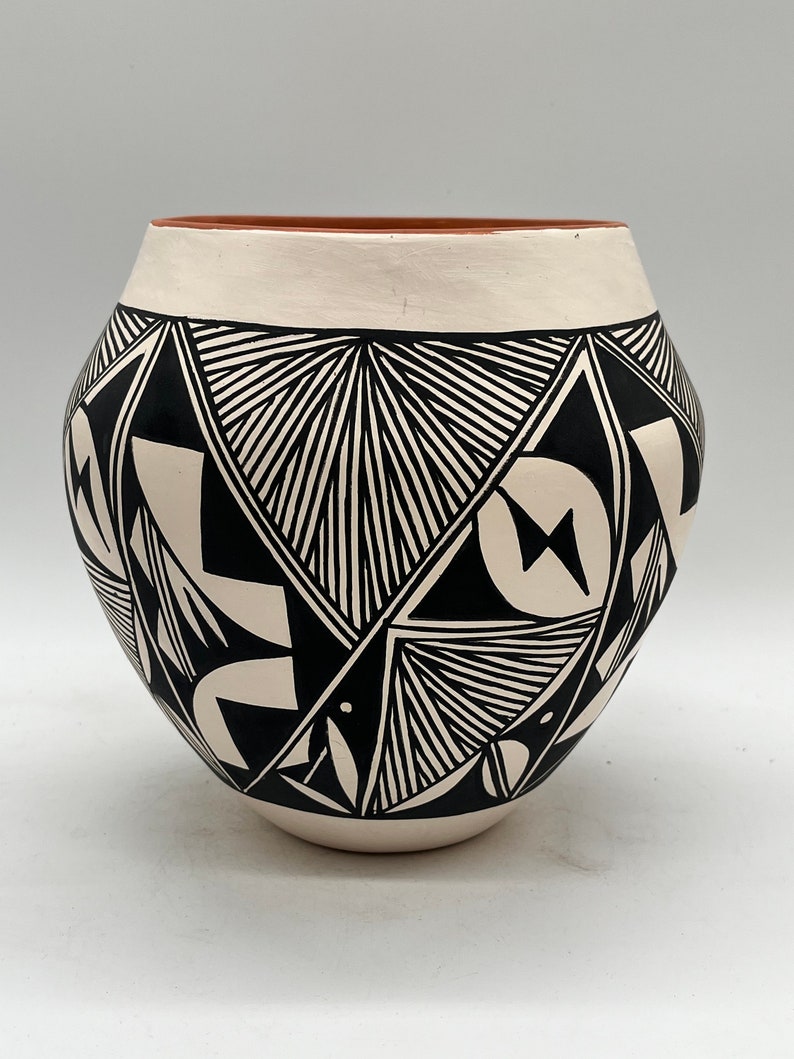 Native American Acoma Pottery Vase Darla Davis - Etsy