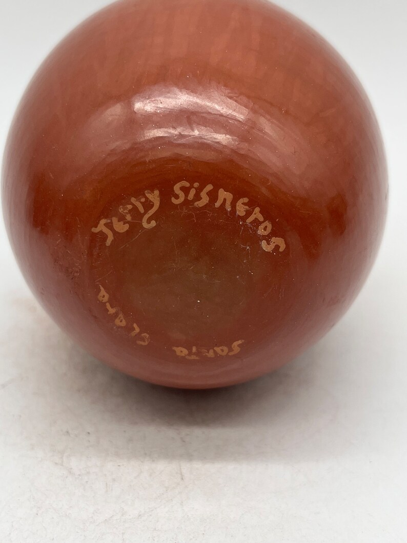 Native American Santa Clara Pottery Bowl Jerry M. Sisneros - Etsy