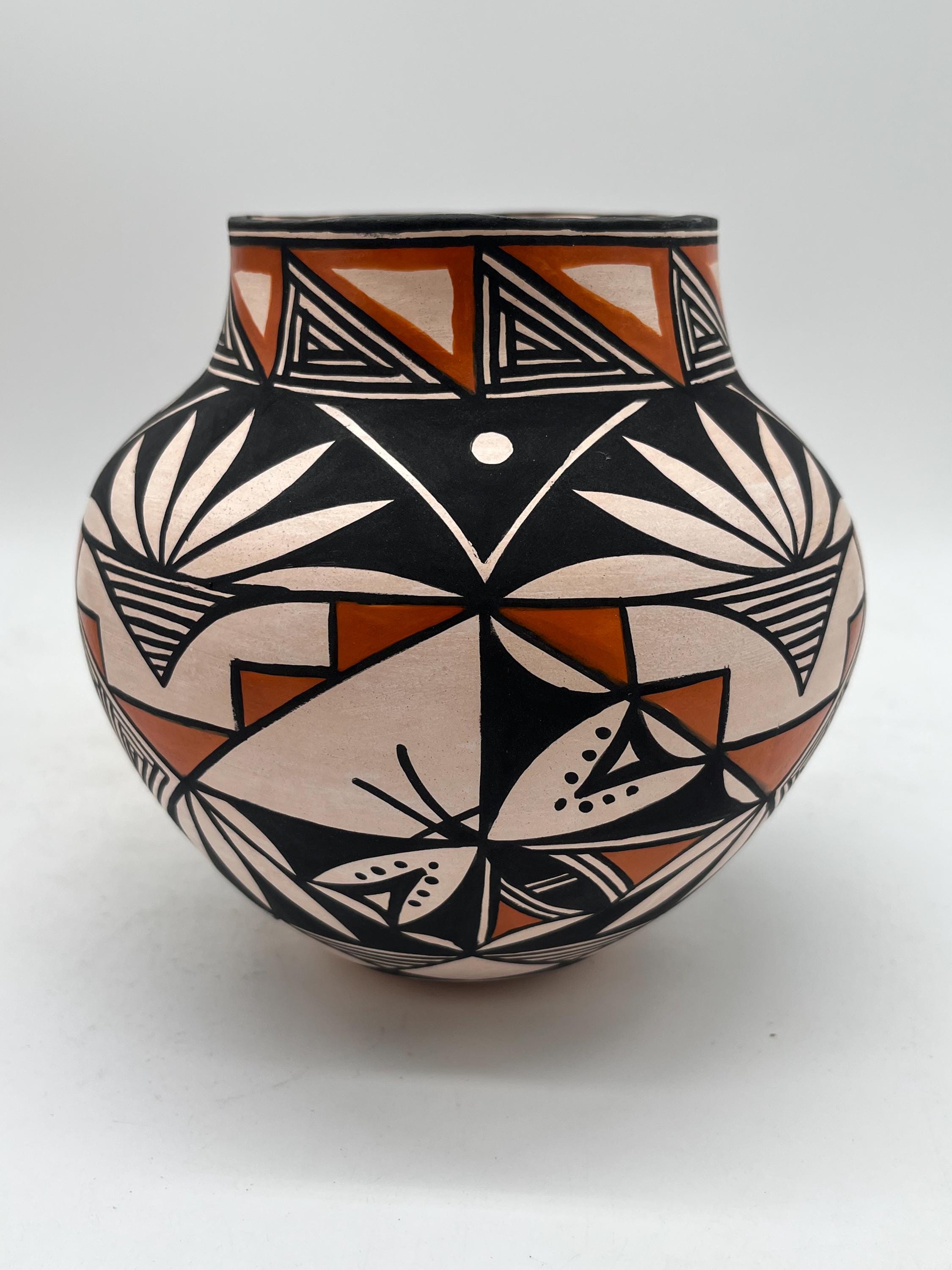 Native American Acoma Pottery Vase Vivian Seymour - Etsy