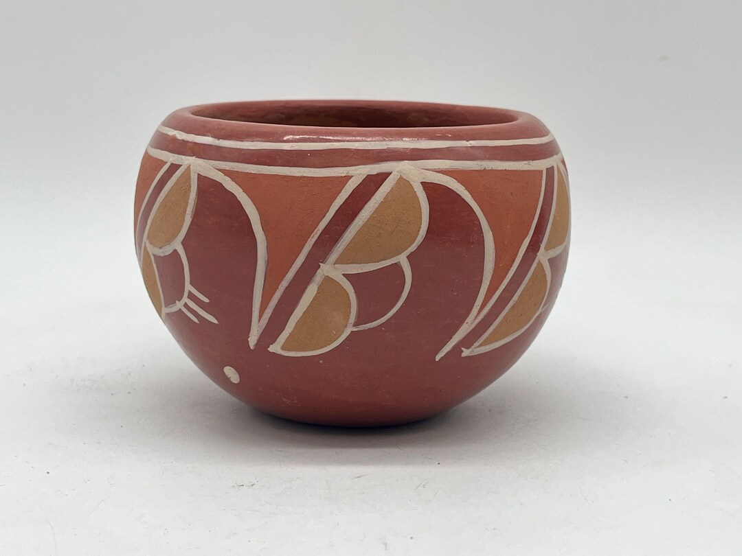 Native American Santa Clara Pottery Bowl Adelaide Sisneros - Etsy