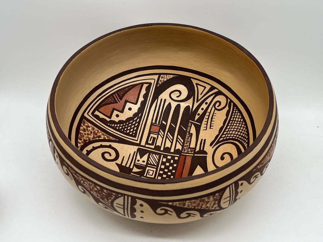 Native American Hopi Pottery Vase Dee Setalla - Etsy